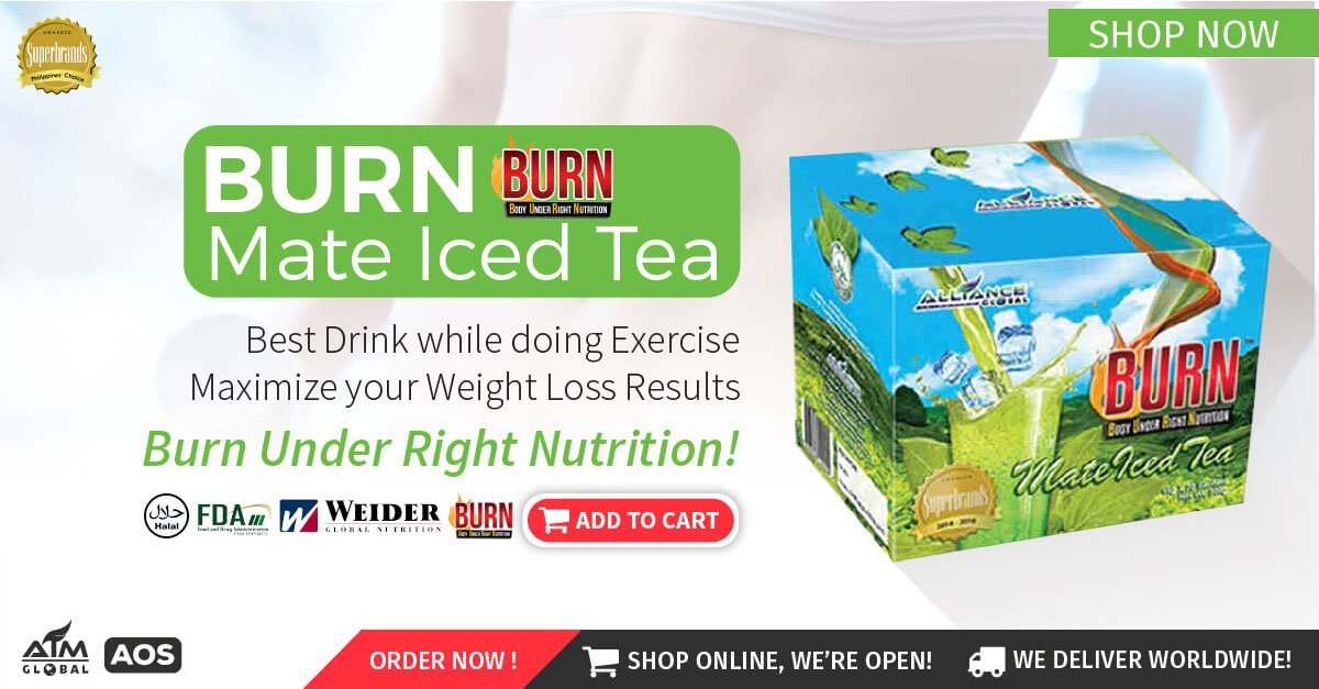 Burn Mate Iced Tea - AIM Global Online HQ | AIMGLOBALHQCOM
